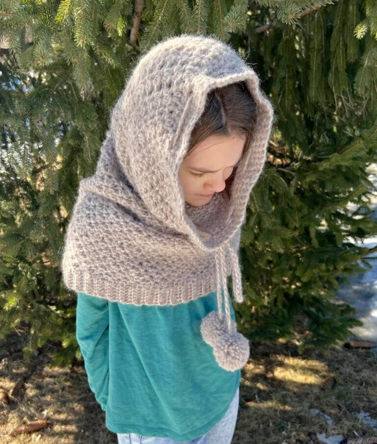How to Crochet the Trio Lace Hooded Cowl - Free Pattern | Blackstone ...